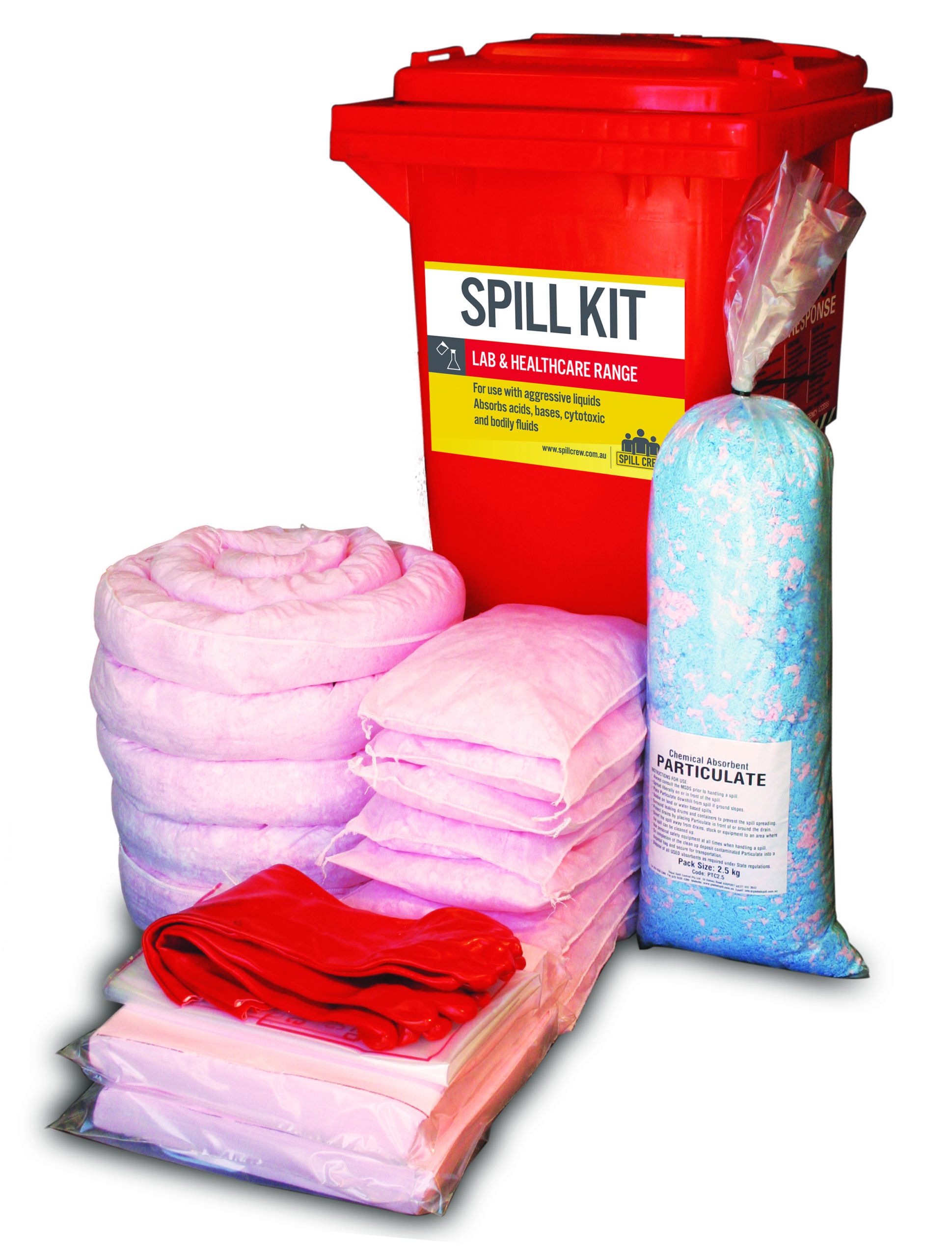 Spill Kit - Hazchem Lab and Healthcare - 185L - Spill Crew Australia