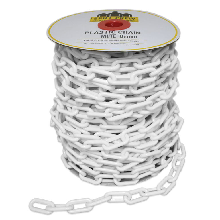 Plastic chain | Plastic barrier chain | 8mm | 6mm | Spill Crew