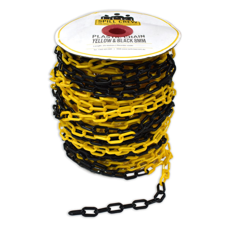 Plastic chain | Plastic barrier chain | 8mm | 6mm | Spill Crew