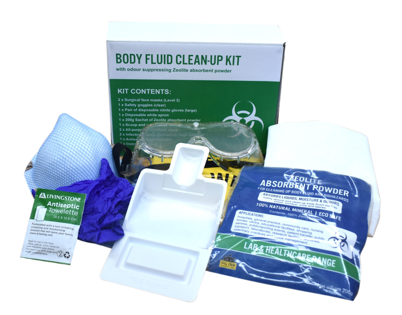 Body fluid clean-up kit | Lab & healthcare | Spill Crew